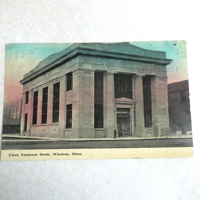 G209 Antique Postcard First National Bank Windom Minnesota MN 1916 | eBay