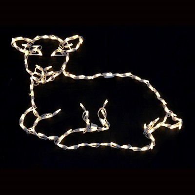 Christmas Outdoor Decorations LED Nativity Lamb Farm Animal 34" | eBay