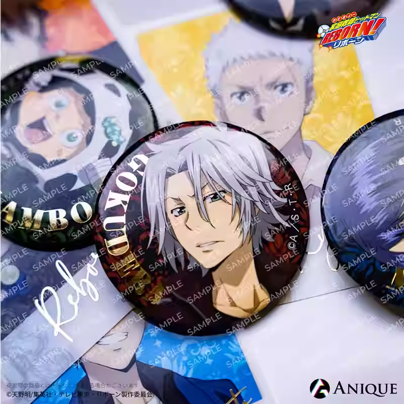 [AUTHENTIC] KATEKYO HITMAN REBORN STAMPED BADGE ANIME MERCH BLIND BOX ...
