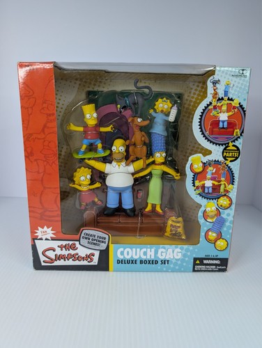2006 McFarlane Toys The Simpsons Couch Gag Deluxe Boxed Action Play Set ...