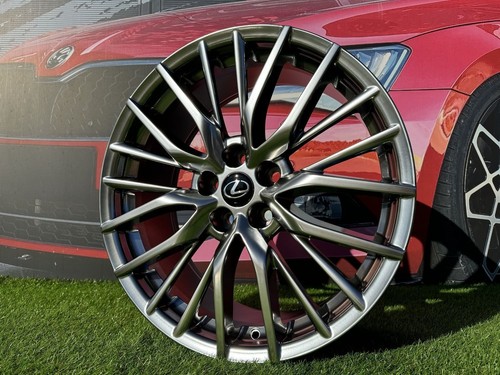4X 17 Inch 5X114.3 Lexus RX F Style Hyper Black Wheels: Fits For GS, IS ...