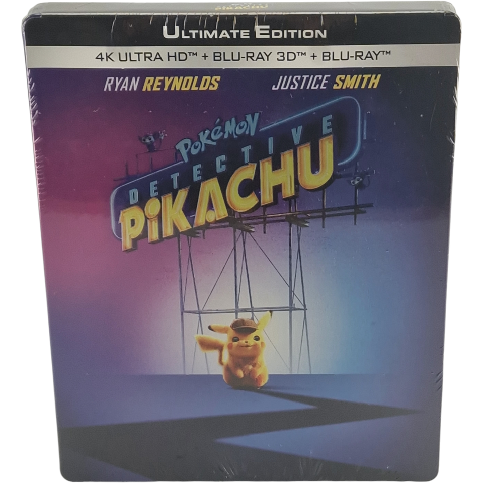 Pokémon Detective Pikachu 4K Ultra HD + Blu-ray 3D + Blu-ray Steelbook ...