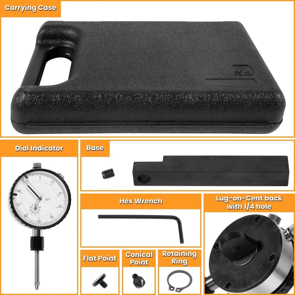 6434 For Central Tools Dial Indicator Cylinder Sleeve Height ...