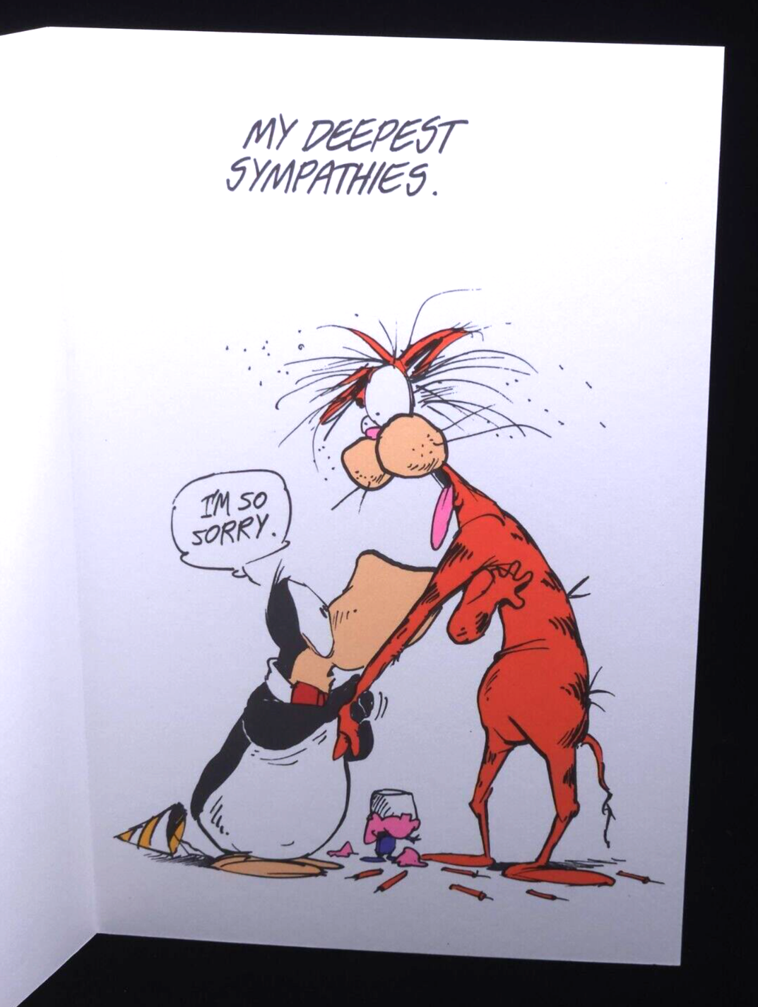 Vintage 1993 Opus n Bill BIRTHDAY Deep Sympathy Greeting Card+Envelope ...