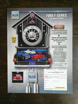 The Bradford Exchange Ford F-Series Truck Cukoo Clock Full Page ...