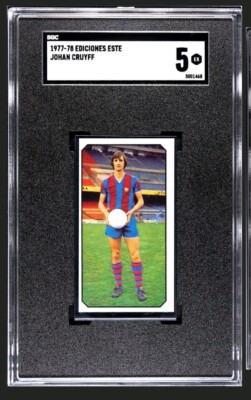 1977-78 Este JOHAN CRUYFF FC BARCELONA Soccer CARD SGC 5 Rare ...