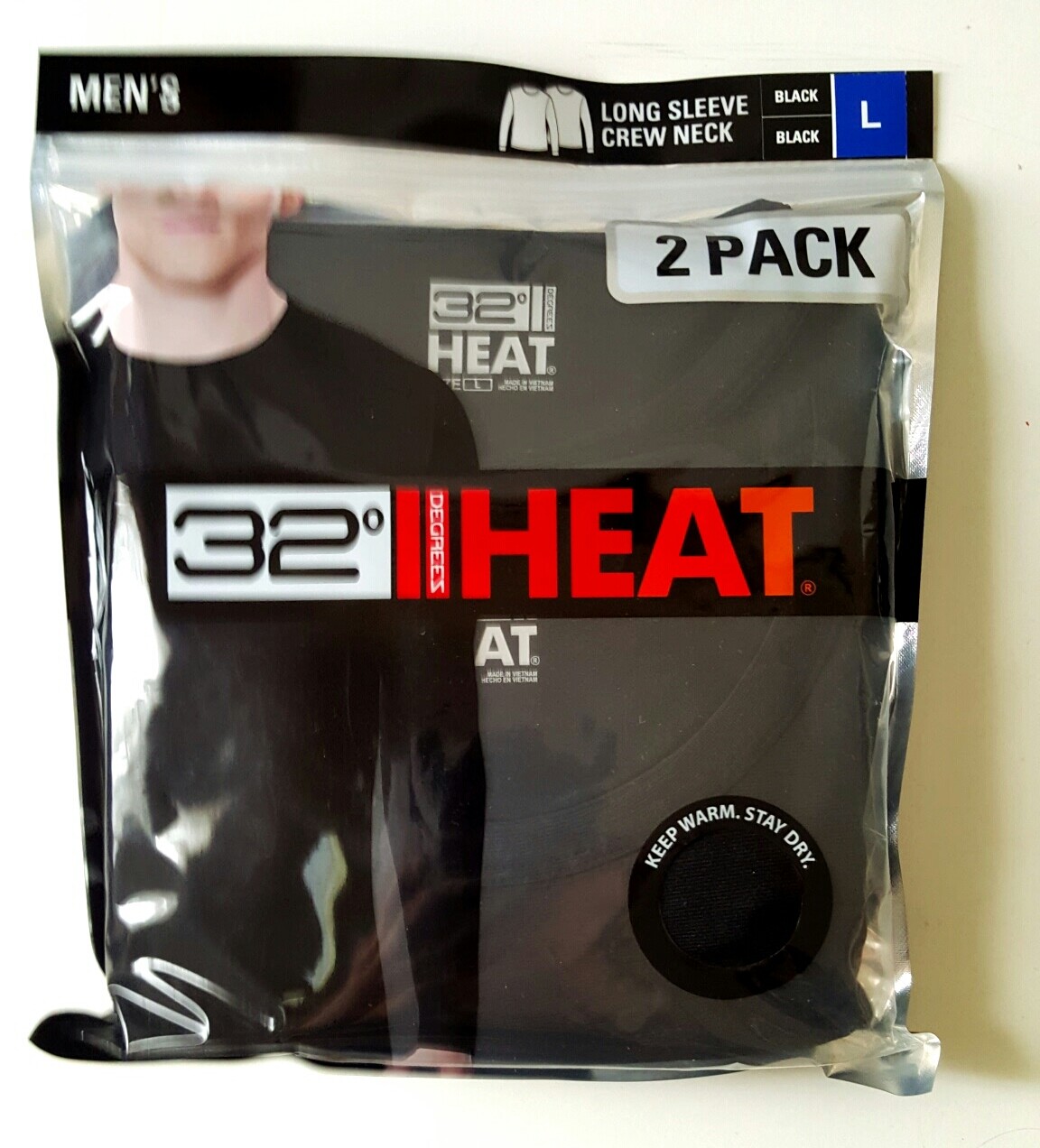 New 32 Degree Heat Weatherproof Men's Baselayer Thermal Shirt&Pant 2pcs ...