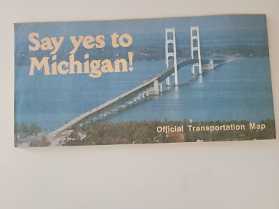 1983 Say Yes To Michigan! Official Transportation Map Blanchard ...