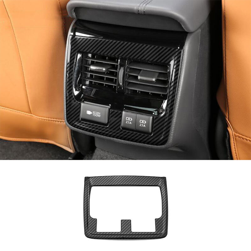 Steel Carbon Fiber Rear Air Outlet Vent Frame Trim For Toyota Avalon ...