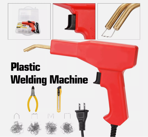 Hot Stapler Car Bumper Fender Welder Soldering Gun Plastic Repair Kit ...
