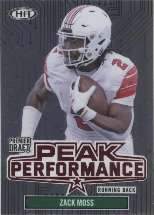2020 Sage Hit - Peak Performance Zack Moss #PK-ZM Silver (RC) for sale ...