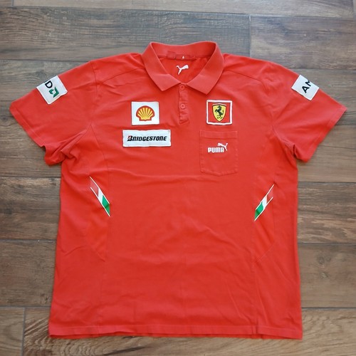 Puma Ferrari Polo Mens Extra Large Red Formula 1 Racing Shell ...