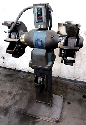 BALDOR HEAVY DUTY 12" PEDESTAL GRINDER-BUFFER CAT NO. 1215W H.P. 2 208 ...