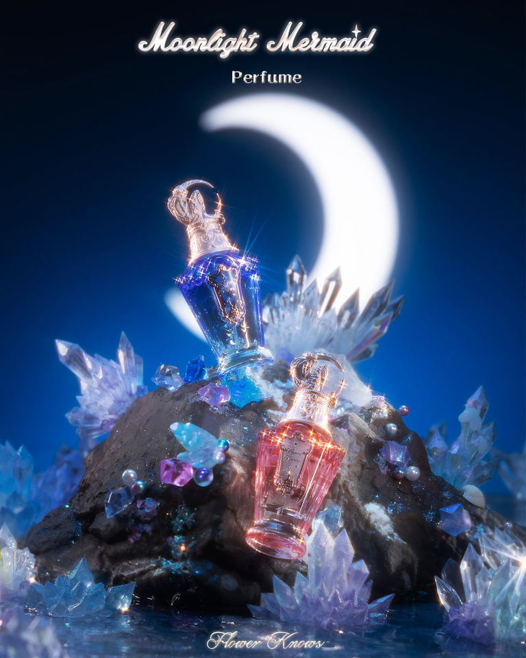 Flower Knows MOONLIGHT MERMAID All-in Set Makeup Gift Box W/ PERFUMES ...