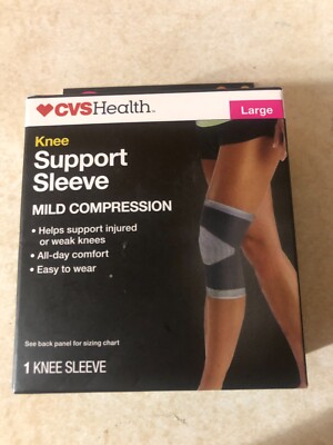 KNEE SLEEVE SUPPORT CVS LARGE NEW IN BOX | eBay