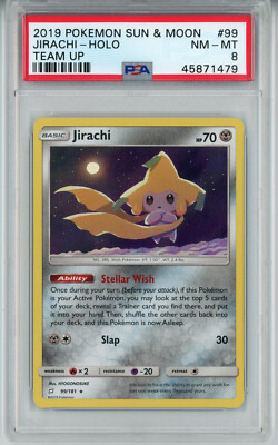 POKEMON TEAM UP JIRACHI #99 RARE HOLO FOIL PSA 8 NM-MT #45871479 | eBay