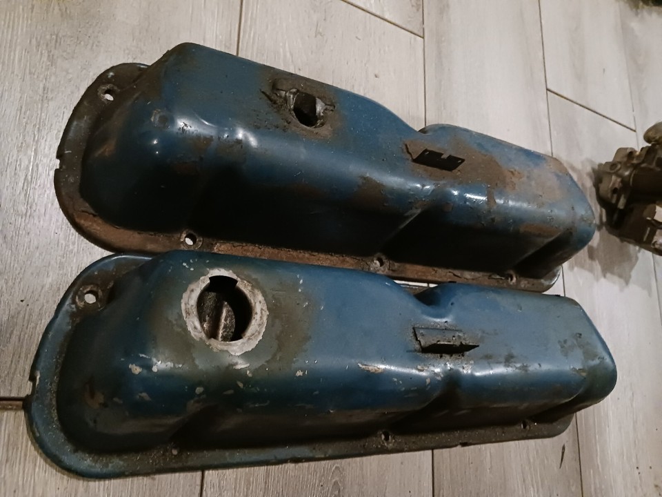 VINTAGE SBF OEM FORD BLUE VALVE COVERS 260 289 302 351W ORIGINAL PAIR ...
