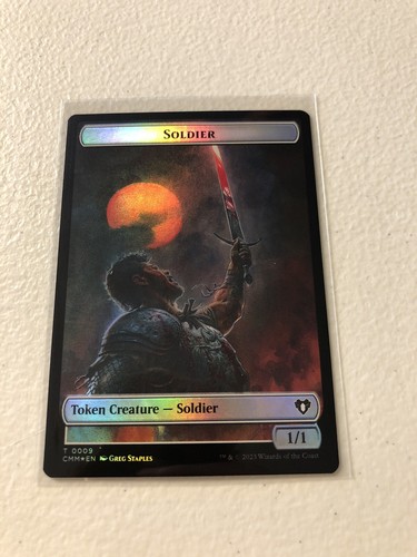 Soldier 009 Zombie 013 Foil Token Commander Masters CMM MTG Magic Pack ...