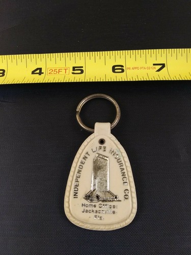 Vintage Independent Life Insurance Keychain Key Ring Chain Style ...