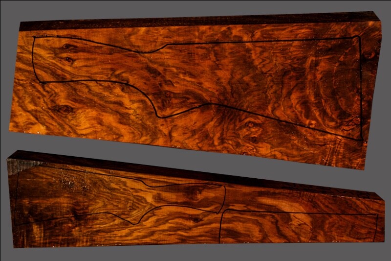 Turkish walnut gun stock blank for shotguns JA25 | eBay