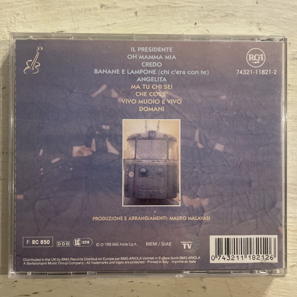 Gianni Morandi / Morandi CD Album 1992 RCA Made In Italy Italian Press ...