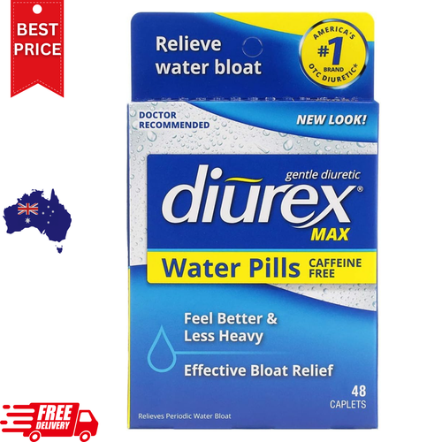 Diurex Max Water Pills - Maximum Strength Caffeine Free Diuretic ...
