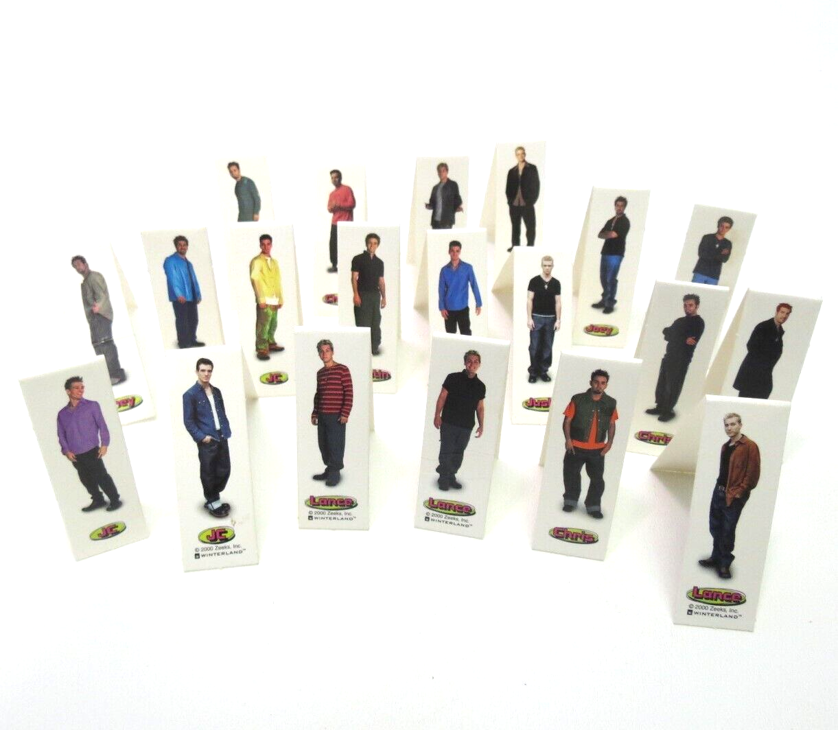 NSync Backstage Pass Game Replacement Set of 20 Band Member Stand Ups ...