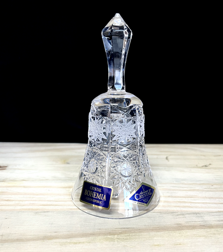 Crystal Bell Christmas Bell Hand Cut Bohemia Crystal 5" Bell, Home ...