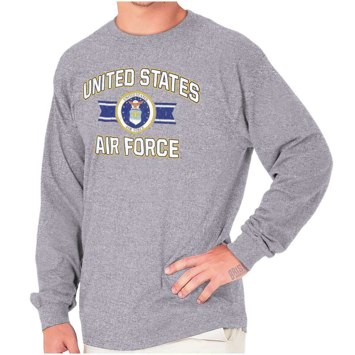 USAF United States Air Force Official Emblem Long Sleeve Tshirt for Men ...