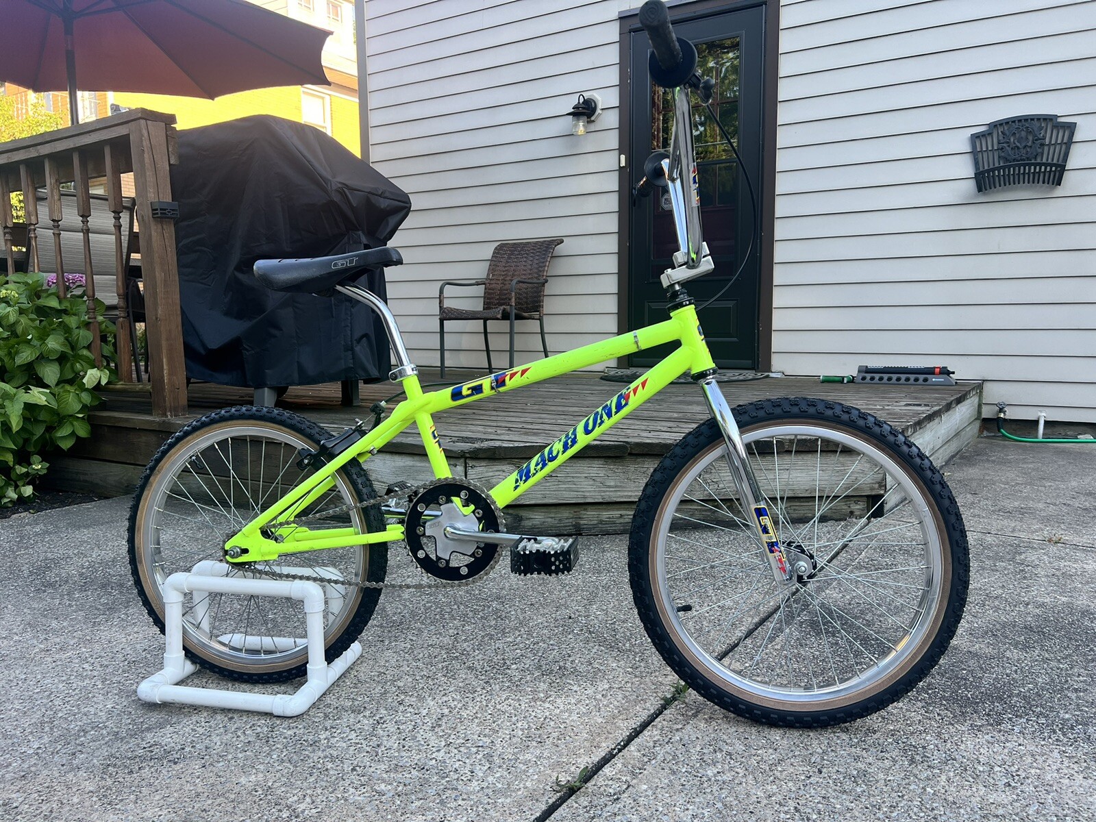 1991 GT Mach One Complete Bike Survivor BMX Rare Dayglo Yellow Color | eBay
