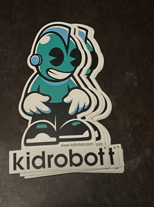 Kidrobot Mascot Sticker green Vintage Super Rare sold out | eBay