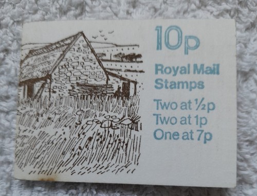 Used empty 10p Royal Mail Stamp book Northern Island Farm Building ...