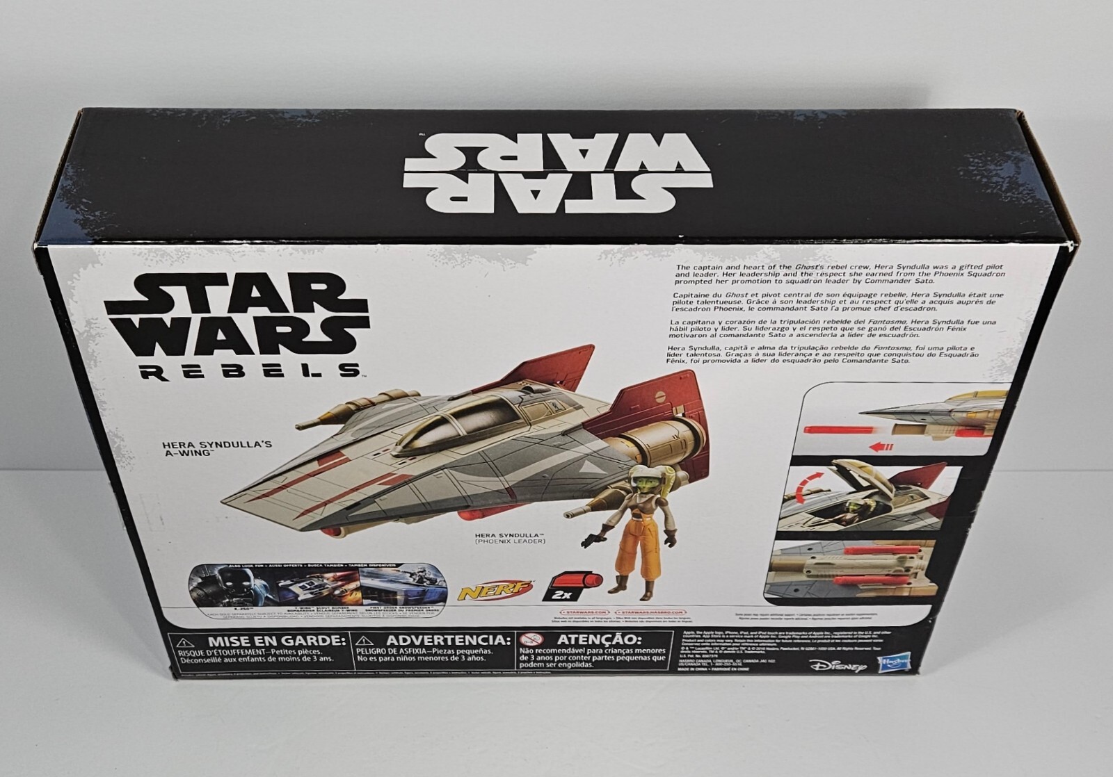 STAR WARS REBELS HERA SYNDULLA A-WING STARFIGHTER FIGURE DISNEY HASBRO ...