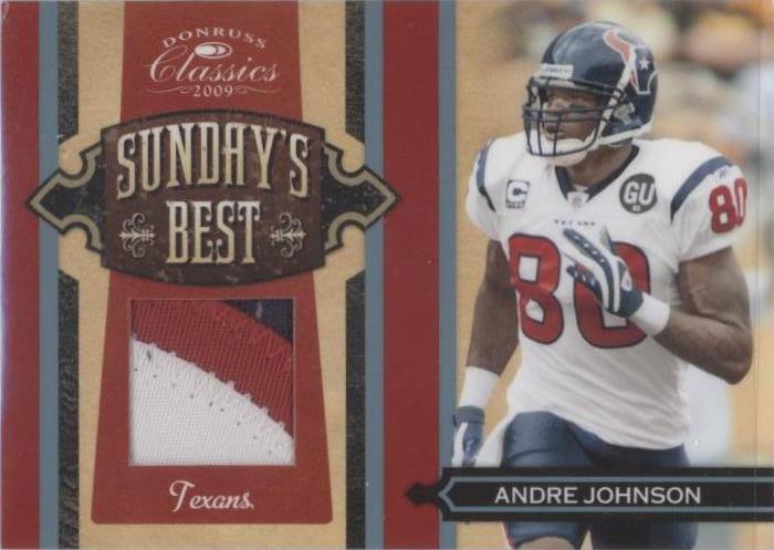 2009 Donruss Classics - Sunday's Best Andre Johnson #3 Jerseys Prime /50 (MEM) for sale online ...