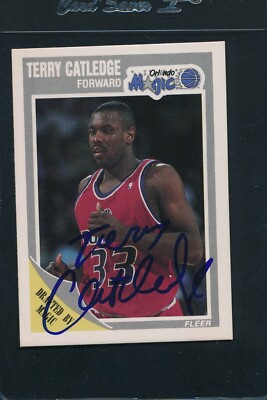 1989/90 Fleer #108 Terry Catledge Orlando Magic Signed Auto *54252 | eBay