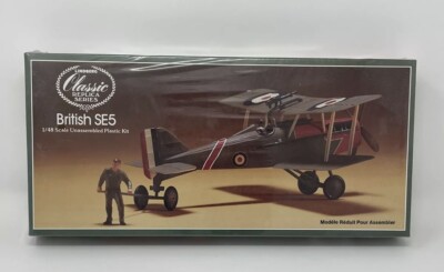 Lindberg British SE5 Airplane Model Kit 1/48 Scale #532 Complete ...