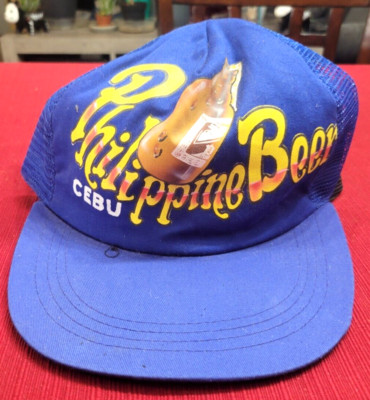 RARE VTG PHILIPPINE BEER CEBU HANDPAINTED DIBUHO ARTSHOP SNAPBACK ...