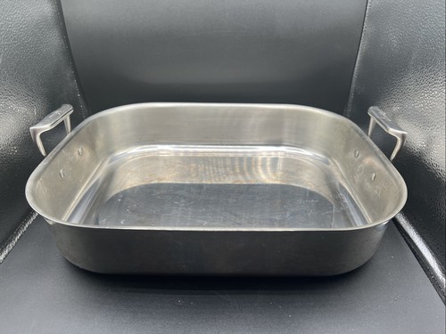 All-Clad Stainless Steel Lasagna Pan/ Roasting/ Baking pan 16 x 14 x 3 ...