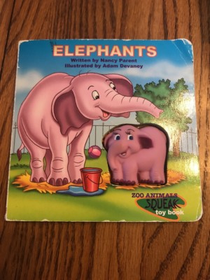 Zoo Animals squeak toy book Elephants By Nancy Parent Ships N 24h | eBay
