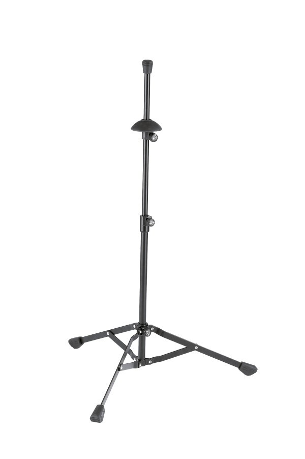 K&M 14990.000.55 Portable, Adjustable-Black Finish Trombone Stand ...