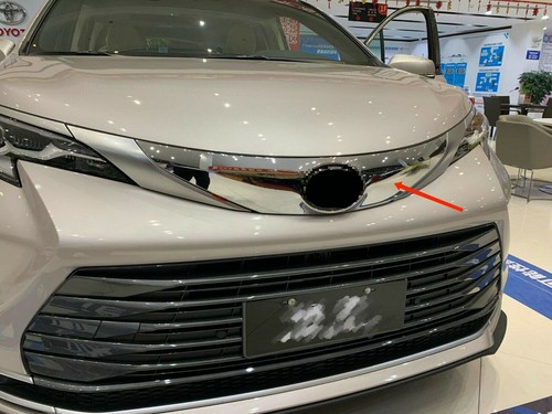 Chrome Style Front Grille Grill Frame Cover Trim ABS For 2021-2024 ...