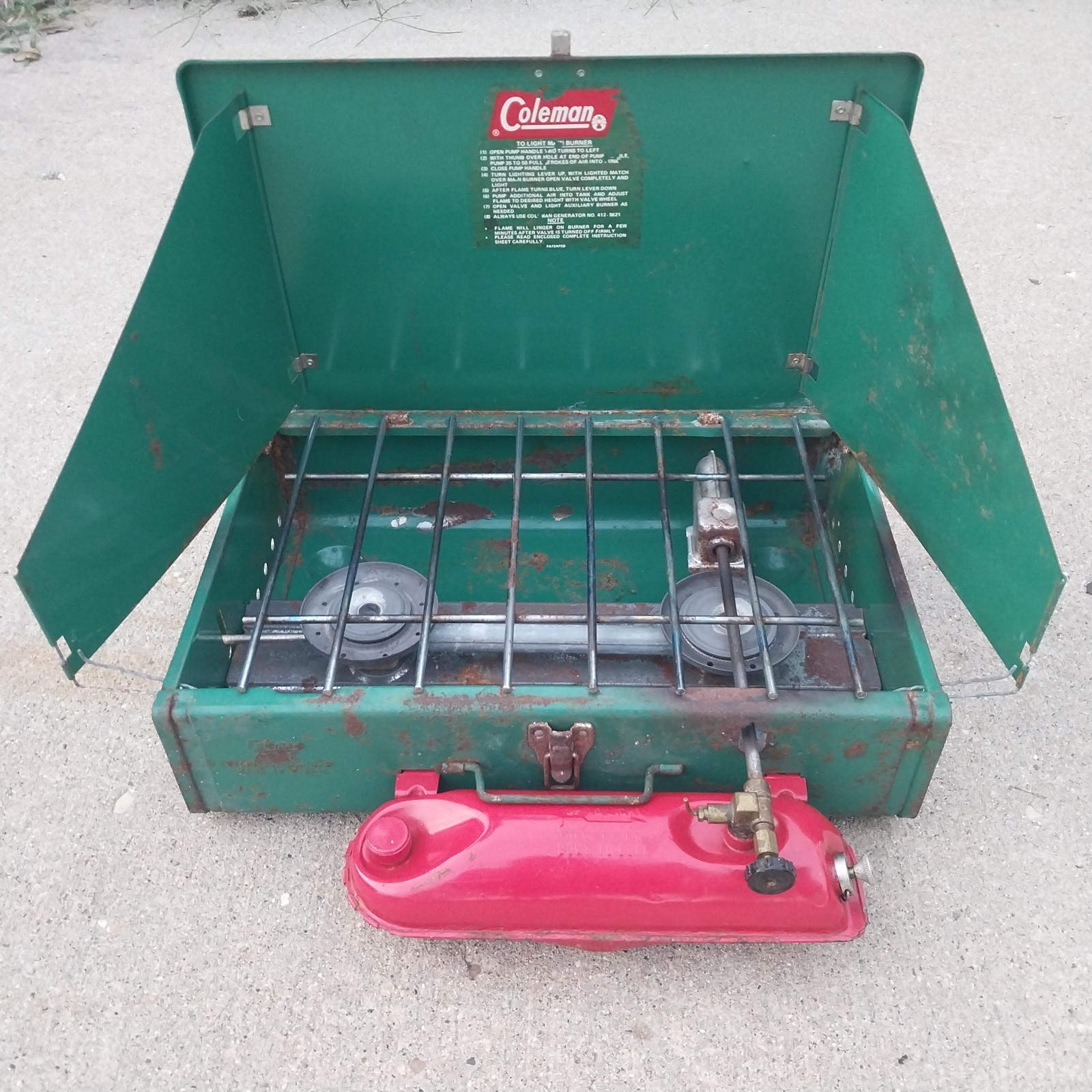 See Video, Vintage 1972 Coleman 425 Series 2 Burner Camp Stove - 425E ...