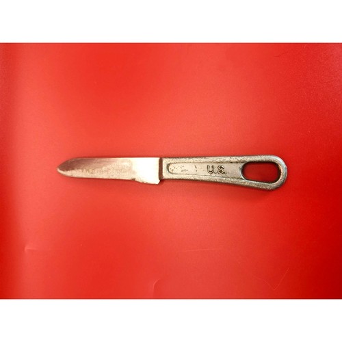 Vintage US Military Mess Knife Fixed Blade w/ Cast Aluminum Handle 7 1/ ...