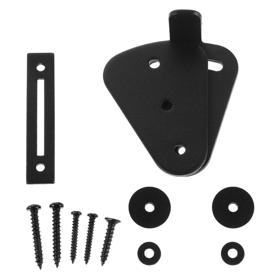 Silver Sliding Barn Door Lock: Stainless Steel Latch For Secure Indoor ...