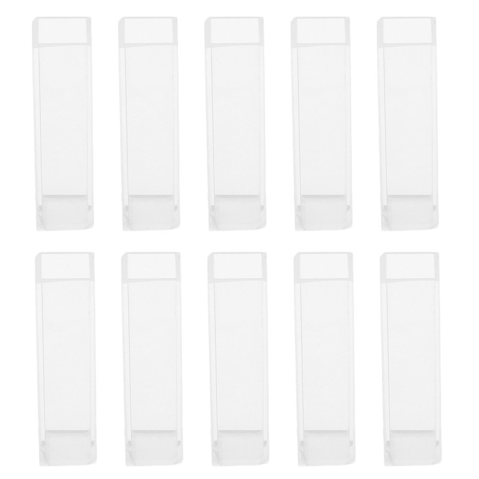 10 Pcs Reusable Cuvettes Sample Cell Glass Lab Vessels Fluorometer | eBay