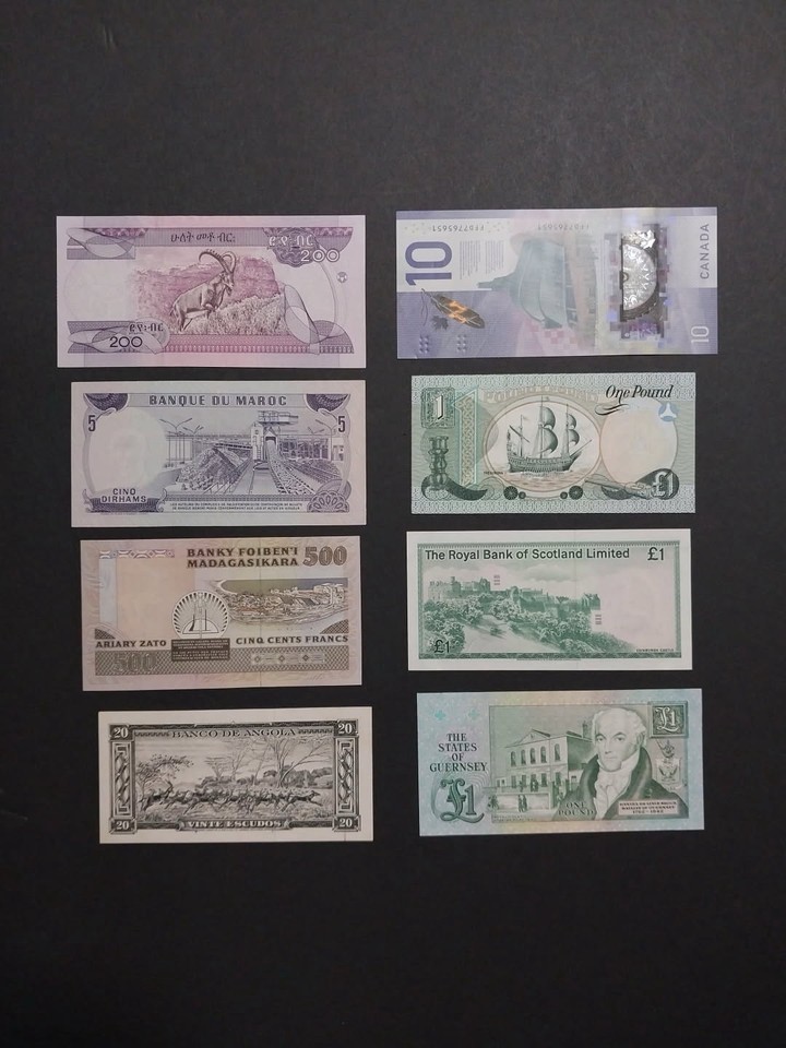BANKNOTE 8 PICS DIFFERENT COUNTRY UNC | eBay