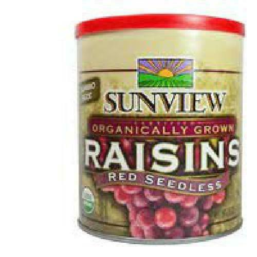 12 Sunview Organically Grown Red Seedless Jumbo Raisins CASE OF 12 2021 ...