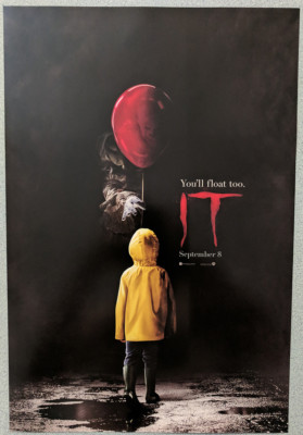 Stephen King's IT 2017 poster 11.75x17 horror Pennywise | eBay
