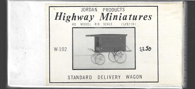 Jordan Highway Miniatures Standard Delivery Wagon HO Scale | eBay