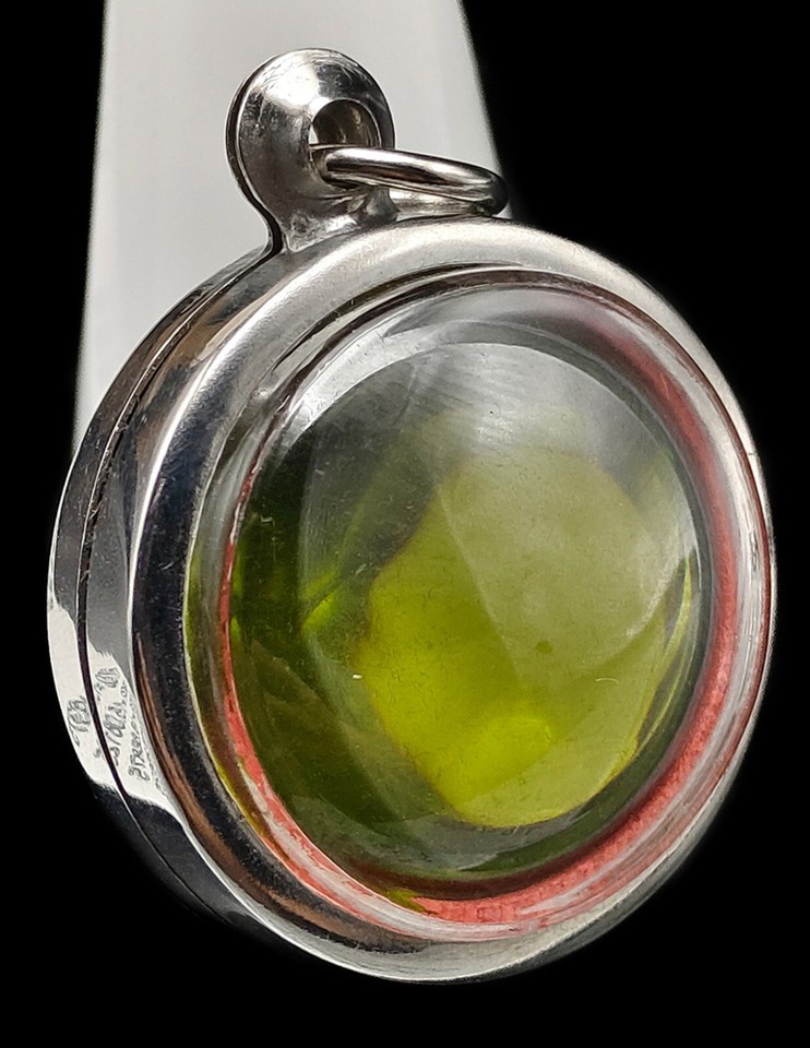 Exquisite Green Naga Eye Gemstone Button Holy Collection Gift Thai ...